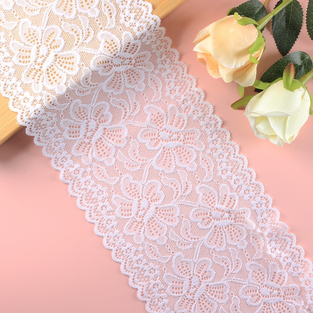 African Accessories Width 15cm White Lace Fabrics Trim for Sewing ...