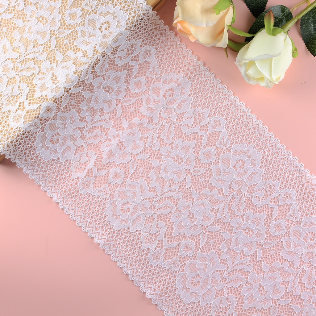 High Quality Elastic Lace Trim Fabric Width 21cm Dubai for Lace Suits ...